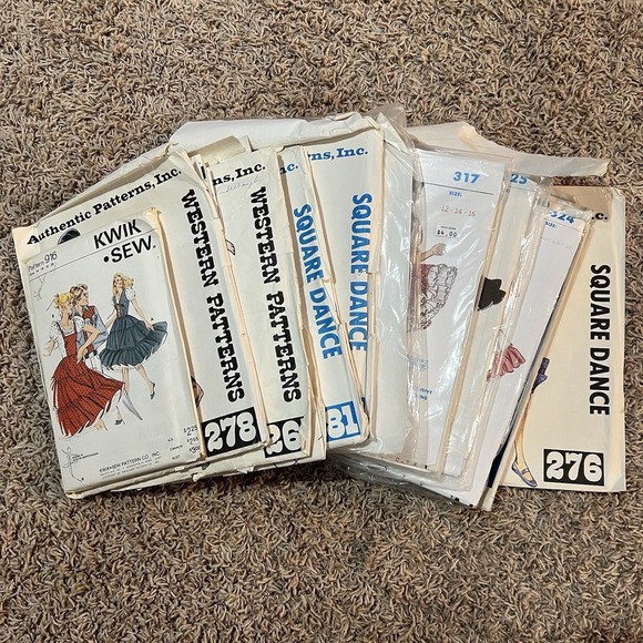 Costumes | 12 Vtg 197s Square Dance Costume Outfit Sewing Patterns ...